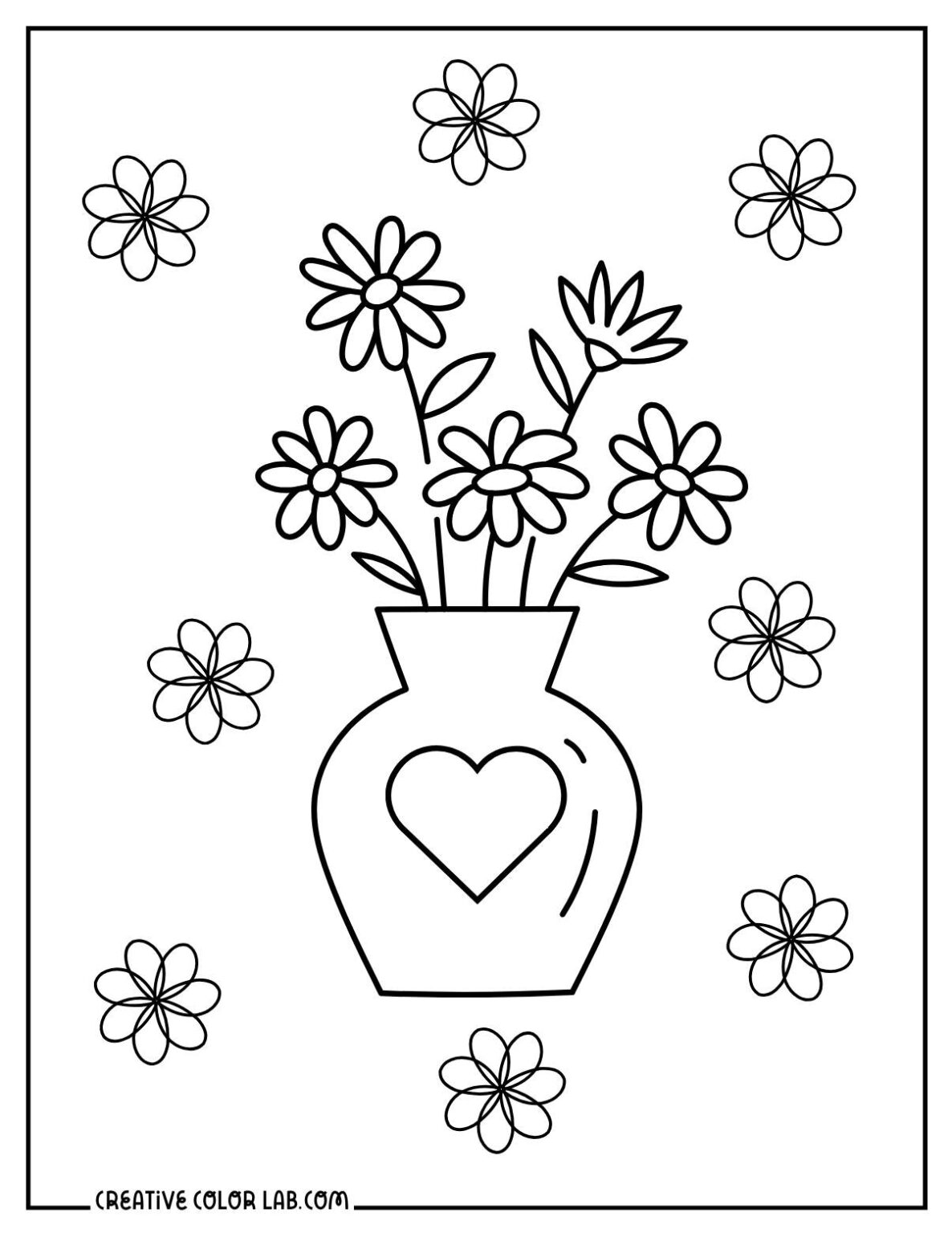 37 Flower Coloring Pages | Free, Printable PDFs