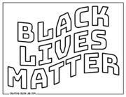 Free, Printable Black Lives Matter Coloring Pages