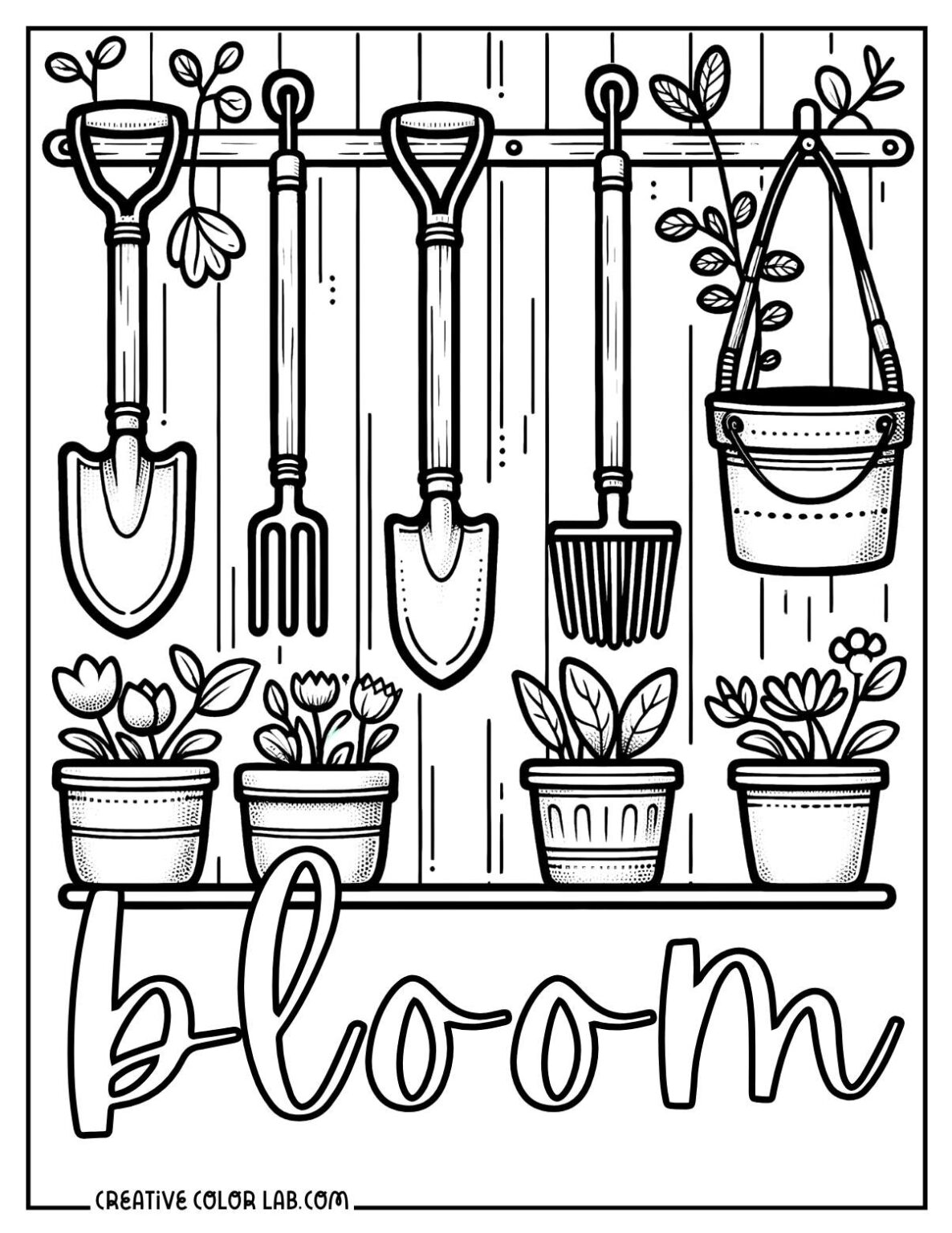 13 Free Garden Coloring Pages | PDF Printables