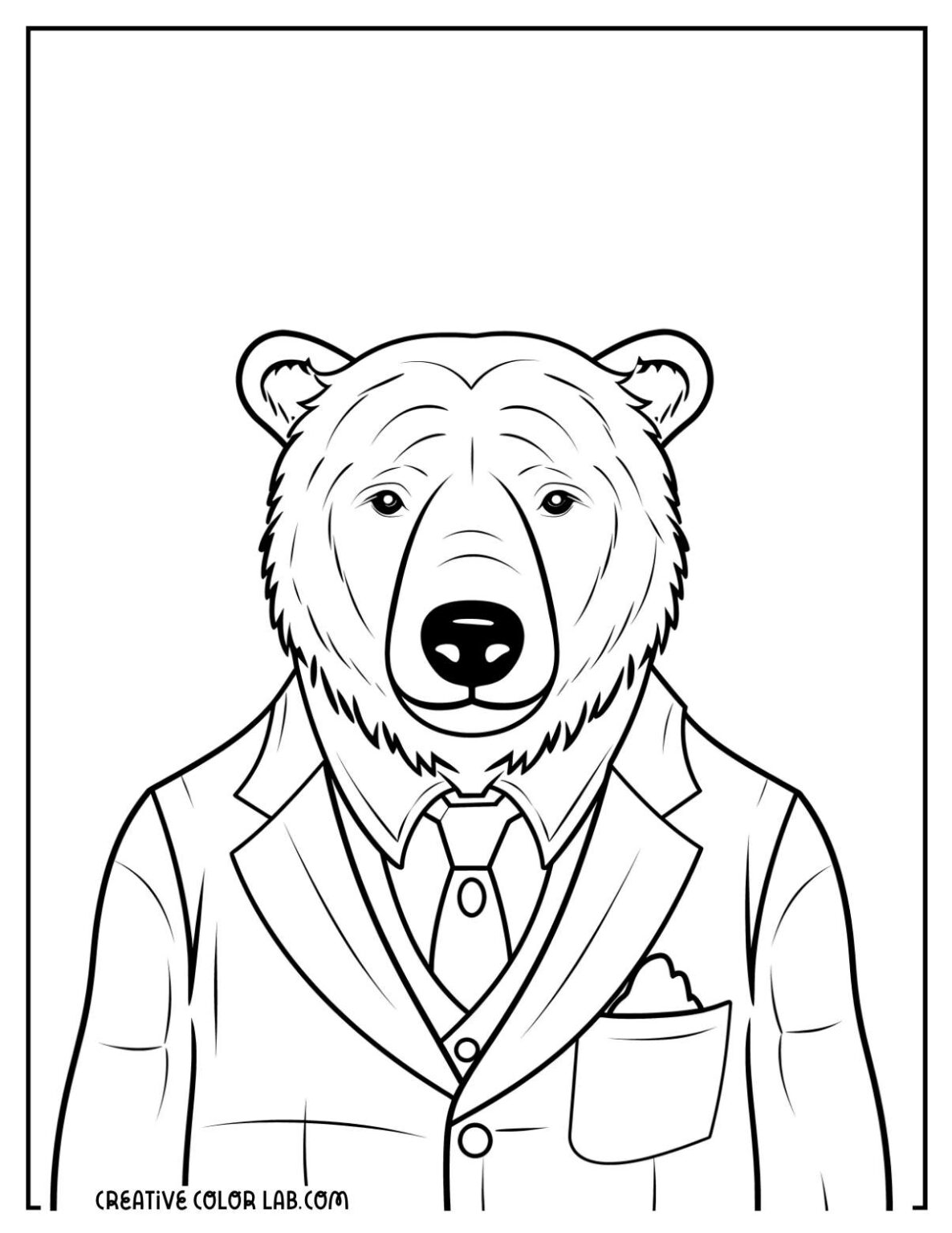 Free, Printable Bear Coloring Pages
