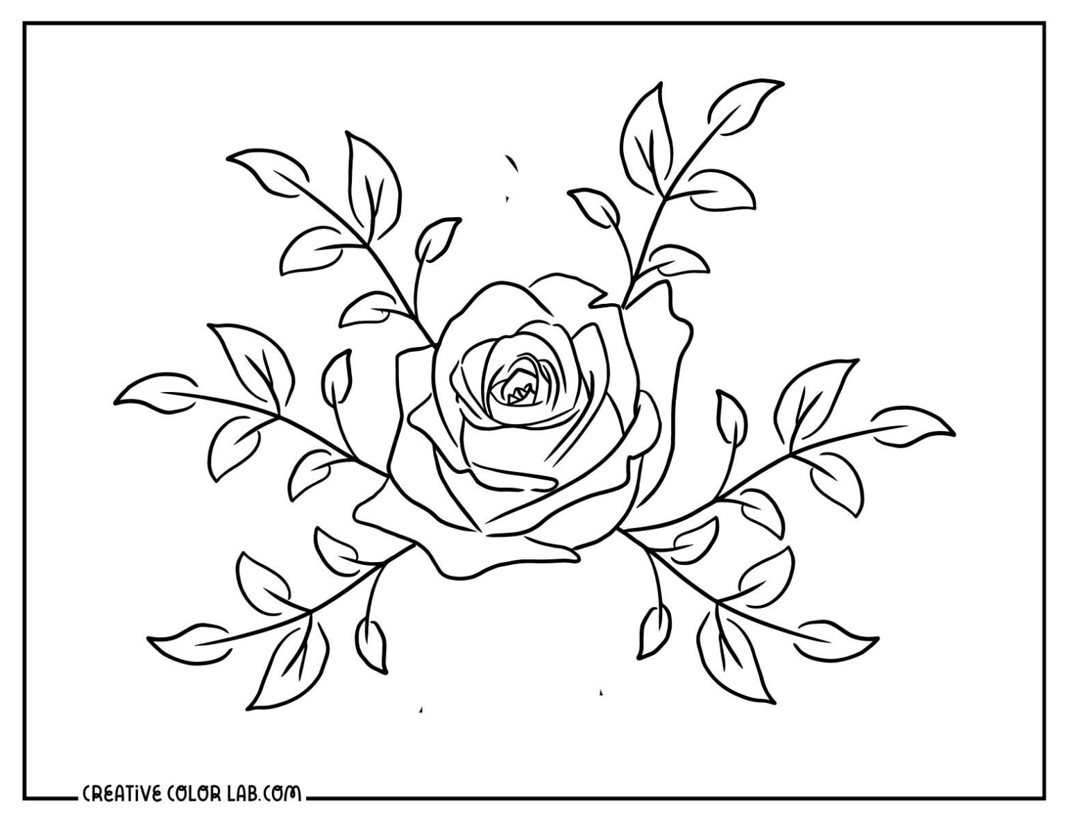 28 Rose Coloring Pages | Free PDF Printables