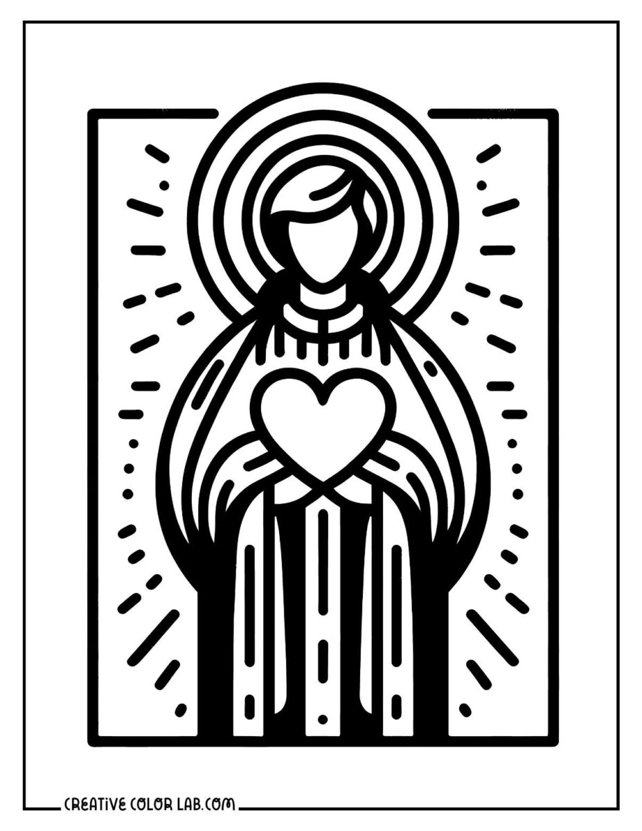 Free, Printable Saint Valentine Coloring Pages