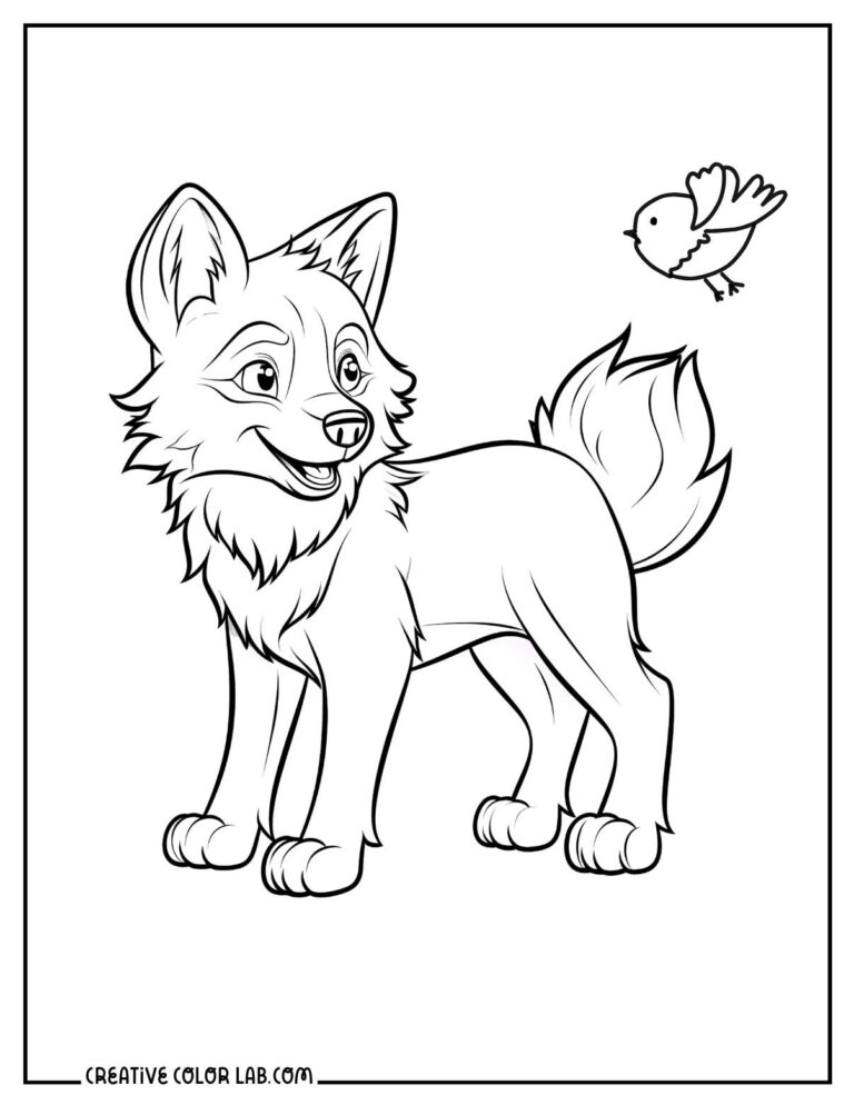 Free, Printable Wolf Coloring Pages