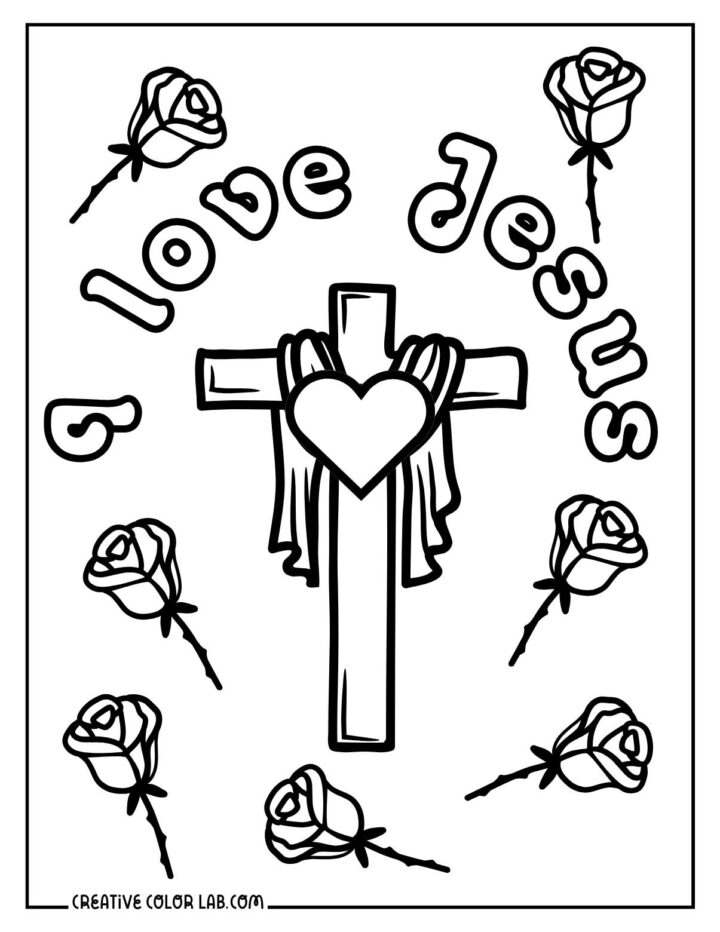 Christian Valentine Coloring Pages | Free, Printable PDFs