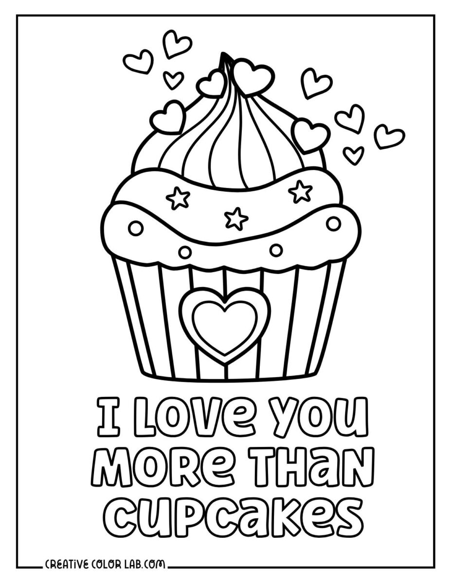 Printable Valentine Coloring Pages in PDF Format