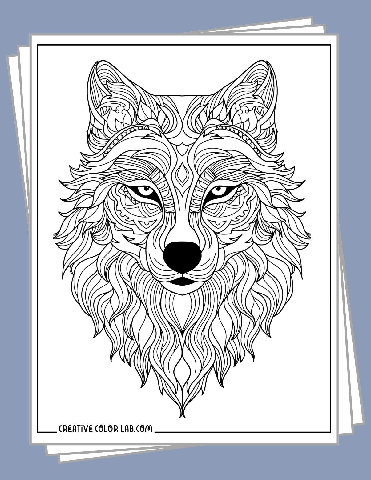 Free, Printable Wolf Coloring Pages