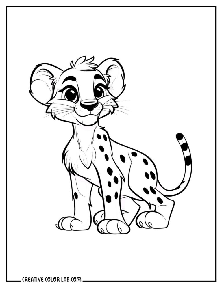 Cheetah Coloring Pages | Free, Printable PDFs