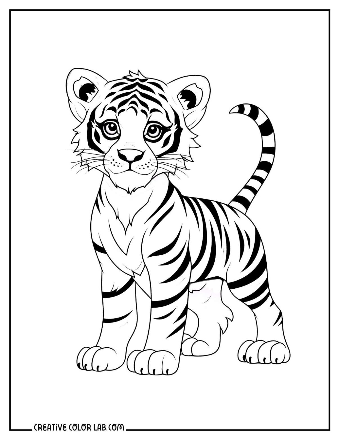 Tiger Coloring Pages | Free PDF Downloads