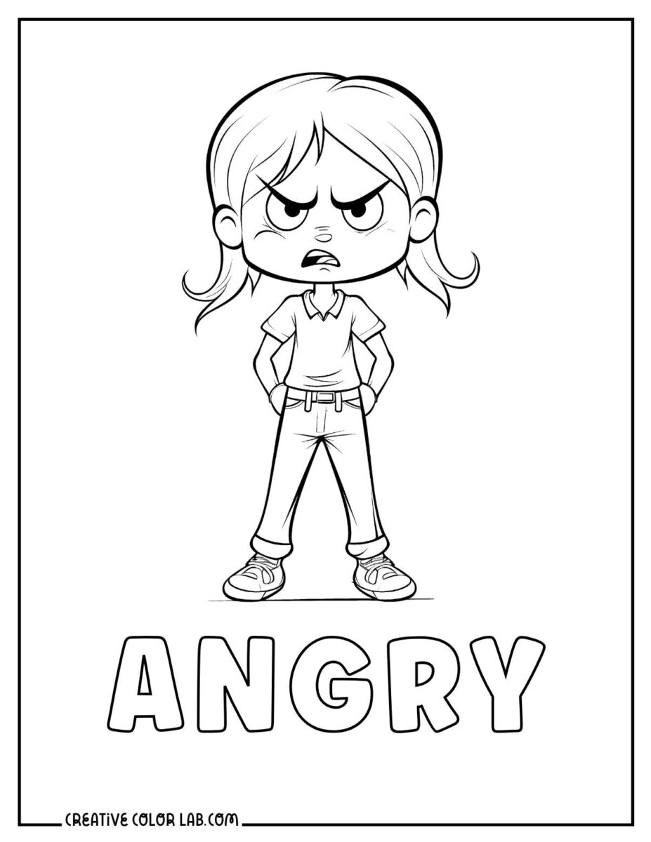 Free Feelings Coloring Pages | Emotions Printables