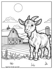 13 Goat Coloring Pages | Free PDF Printables