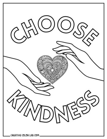 20 Coloring Pages on Kindness | Free PDF Printables