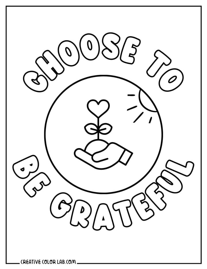 Free Grateful Coloring Pages | PDF Printables to Download