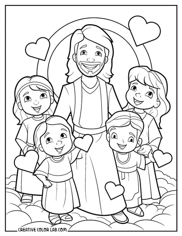 24 Jesus Coloring Pages | Free PDF Printables
