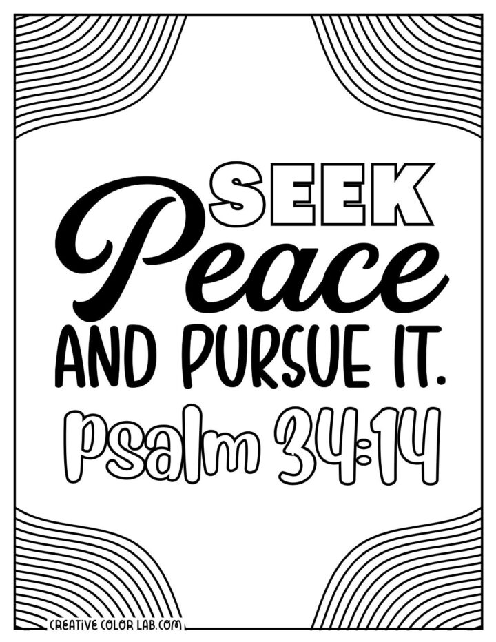 61 Bible Verse Coloring Pages | Free Printable Christian Quotes