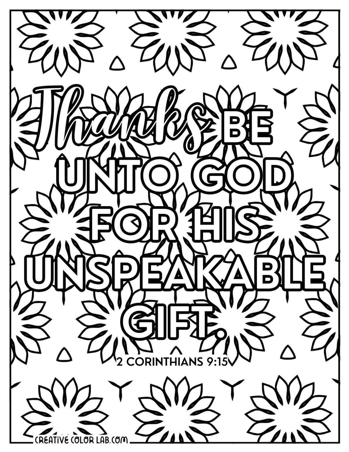 61 Bible Verse Coloring Pages | Free Printable Christian Quotes