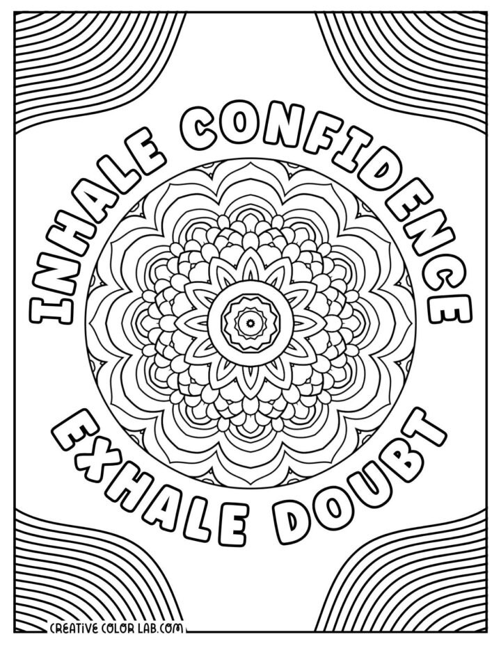 11 Free Motivational Coloring Pages | PDF Printables