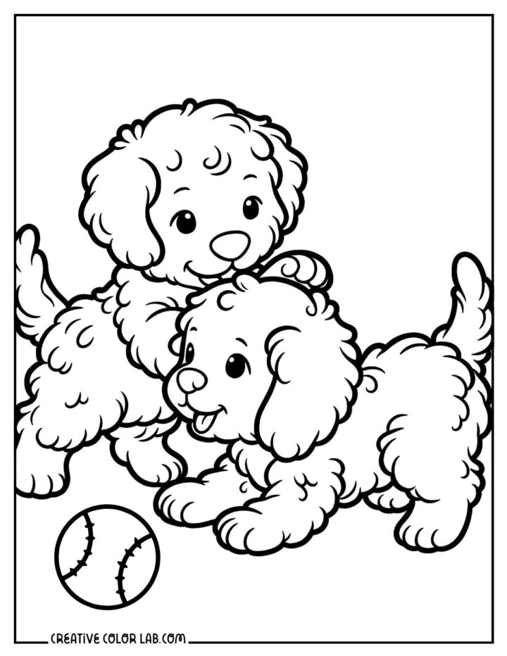 Printable Goldendoodle Coloring Pages | Free PDF Downloads