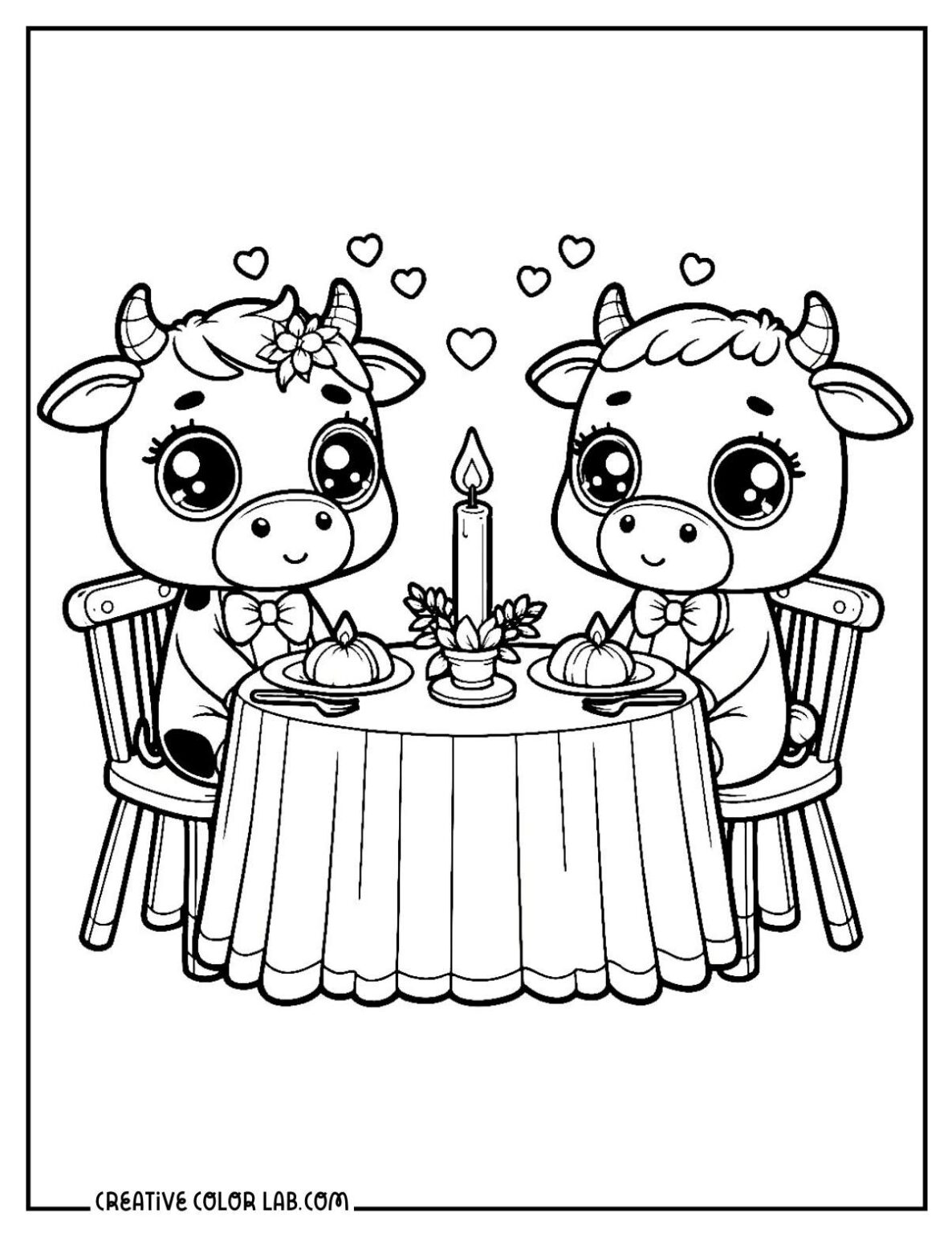 Free, Printable Cow Coloring Pages