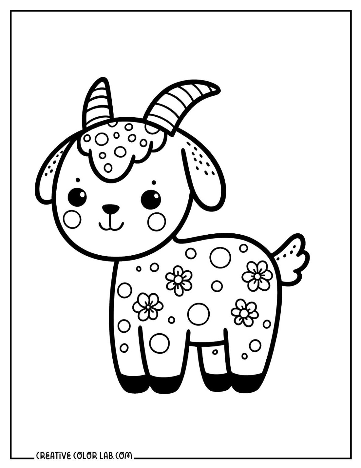 Printable Goat Coloring Pages | Free PDF Downloads
