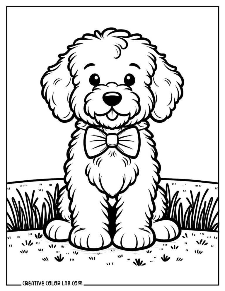 Printable Goldendoodle Coloring Pages | Free PDF Downloads