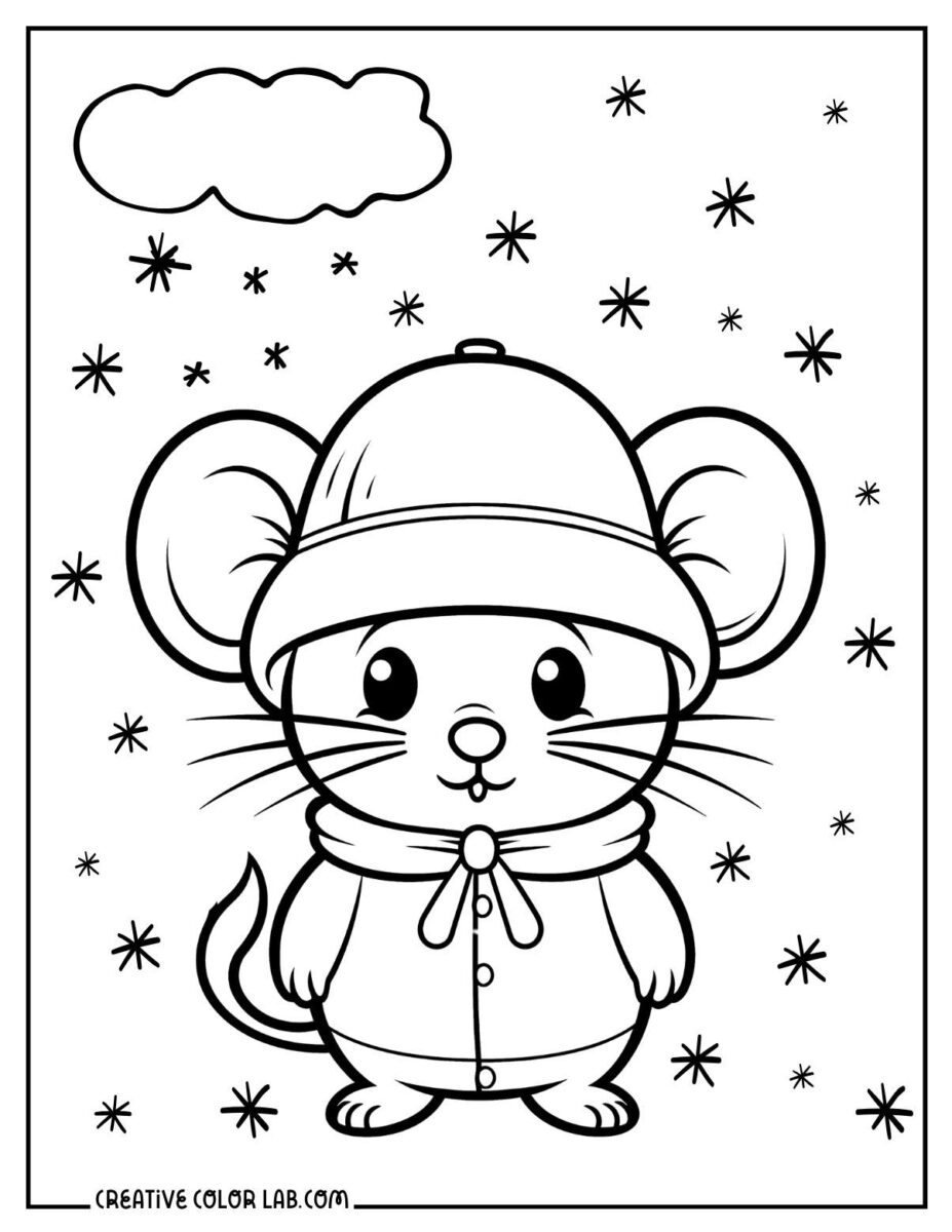 Printable Mouse Coloring Pages in PDF Format