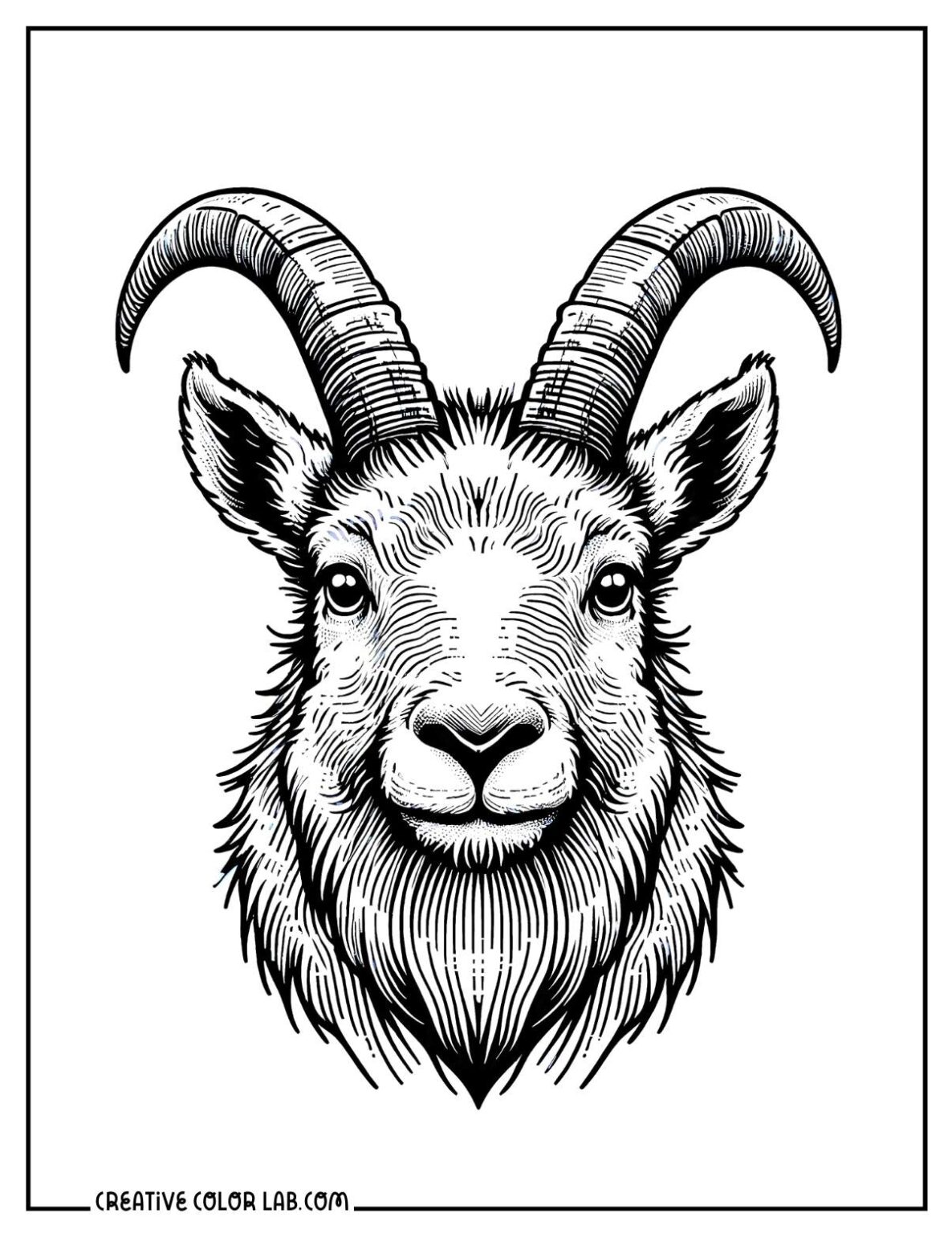 Printable Goat Coloring Pages | Free PDF Downloads