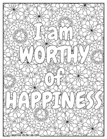 35 Positive Affirmations Coloring Pages | Free PDF Printables