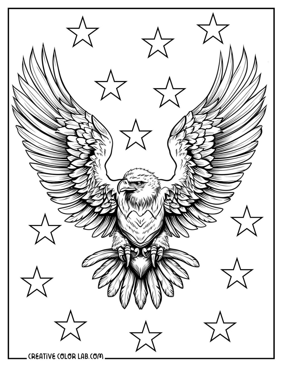 10 Eagle Coloring Pages | Free PDF Printables