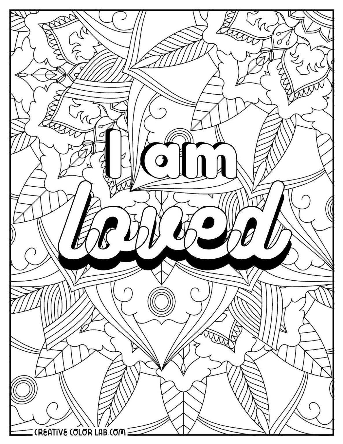 35 Positive Affirmations Coloring Pages | Free PDF Printables