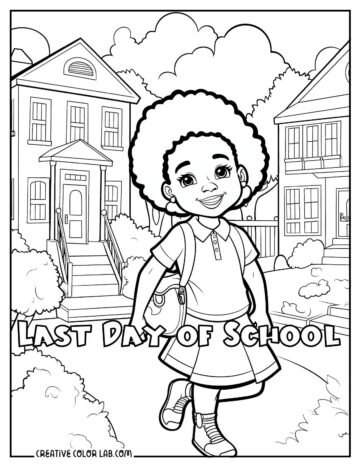 11 Last Day of School Coloring Pages Printable PDFs