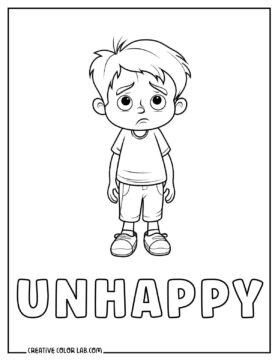 Free Feelings Coloring Pages | Emotions Printables