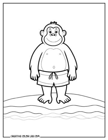 12 Monkey Coloring Pages | Free PDF Printables