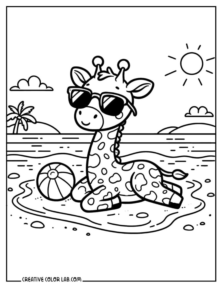 Free Giraffe Coloring Pages | Printable PDFs