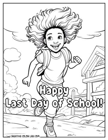 11 Last Day of School Coloring Pages Printable PDFs