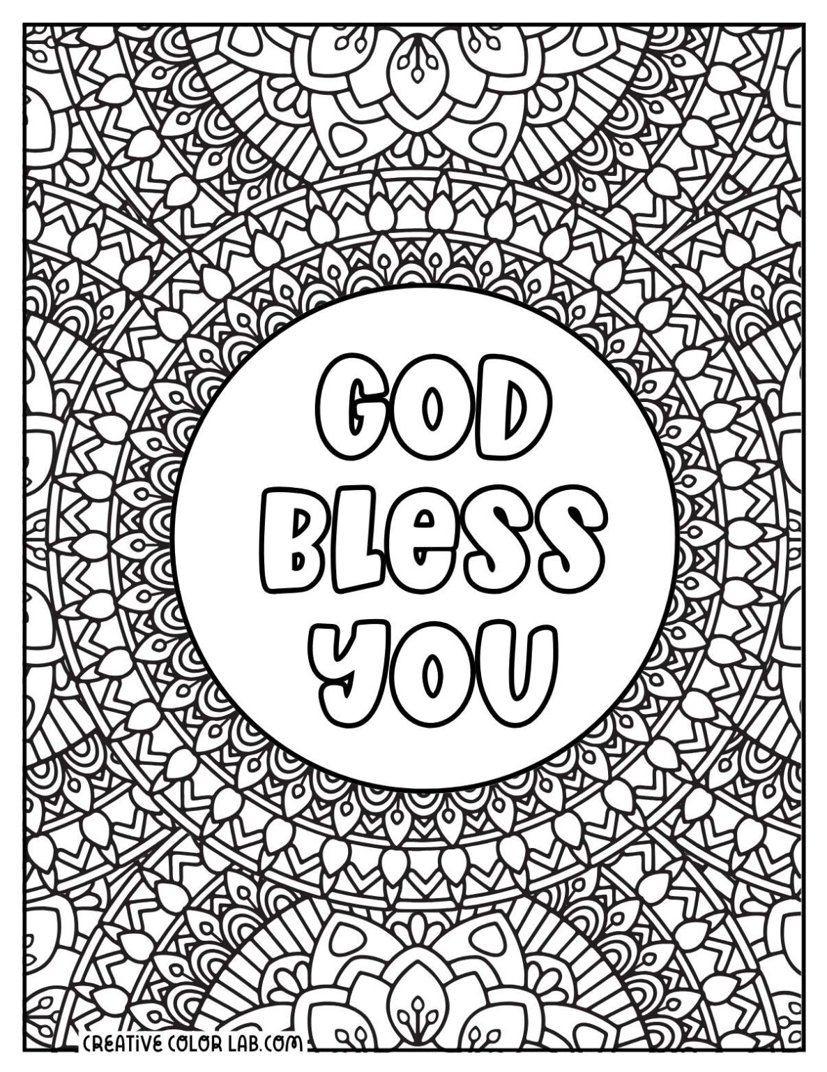 Printable God Coloring Pages