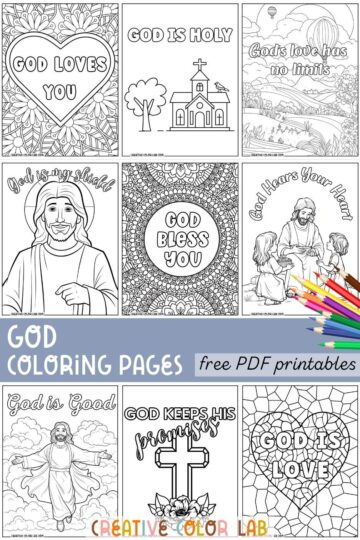 Printable God Coloring Pages