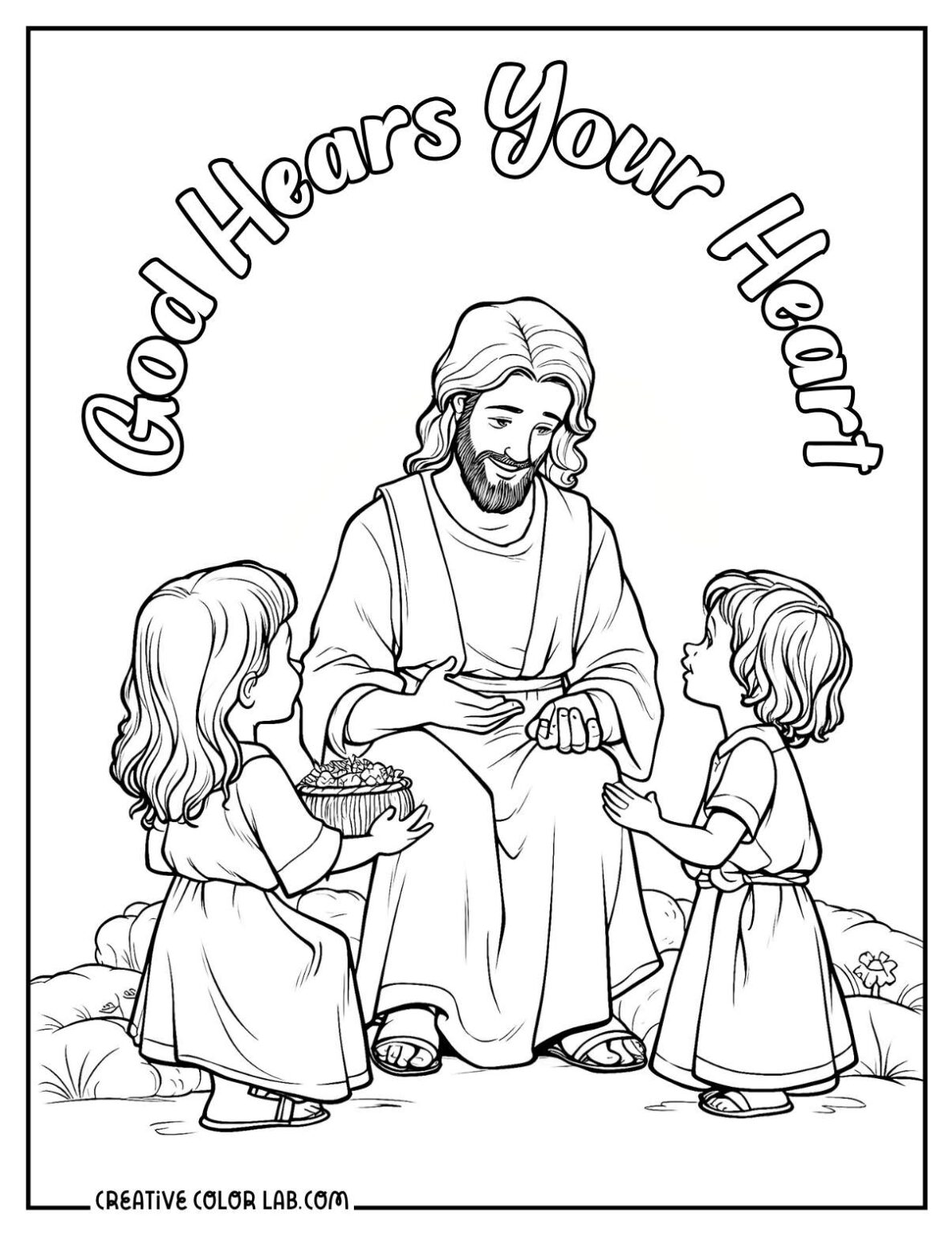 Printable God Coloring Pages