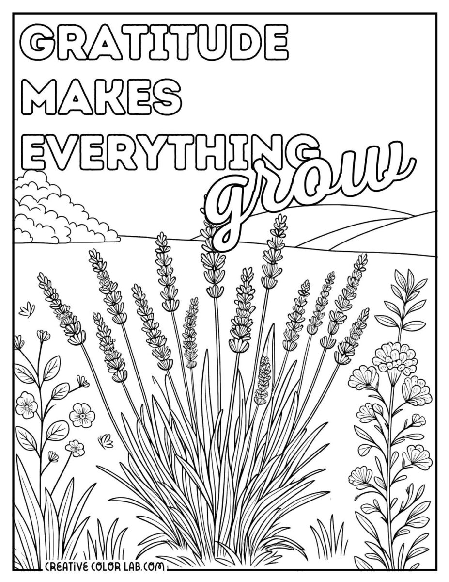 Free Grateful Coloring Pages | PDF Printables to Download