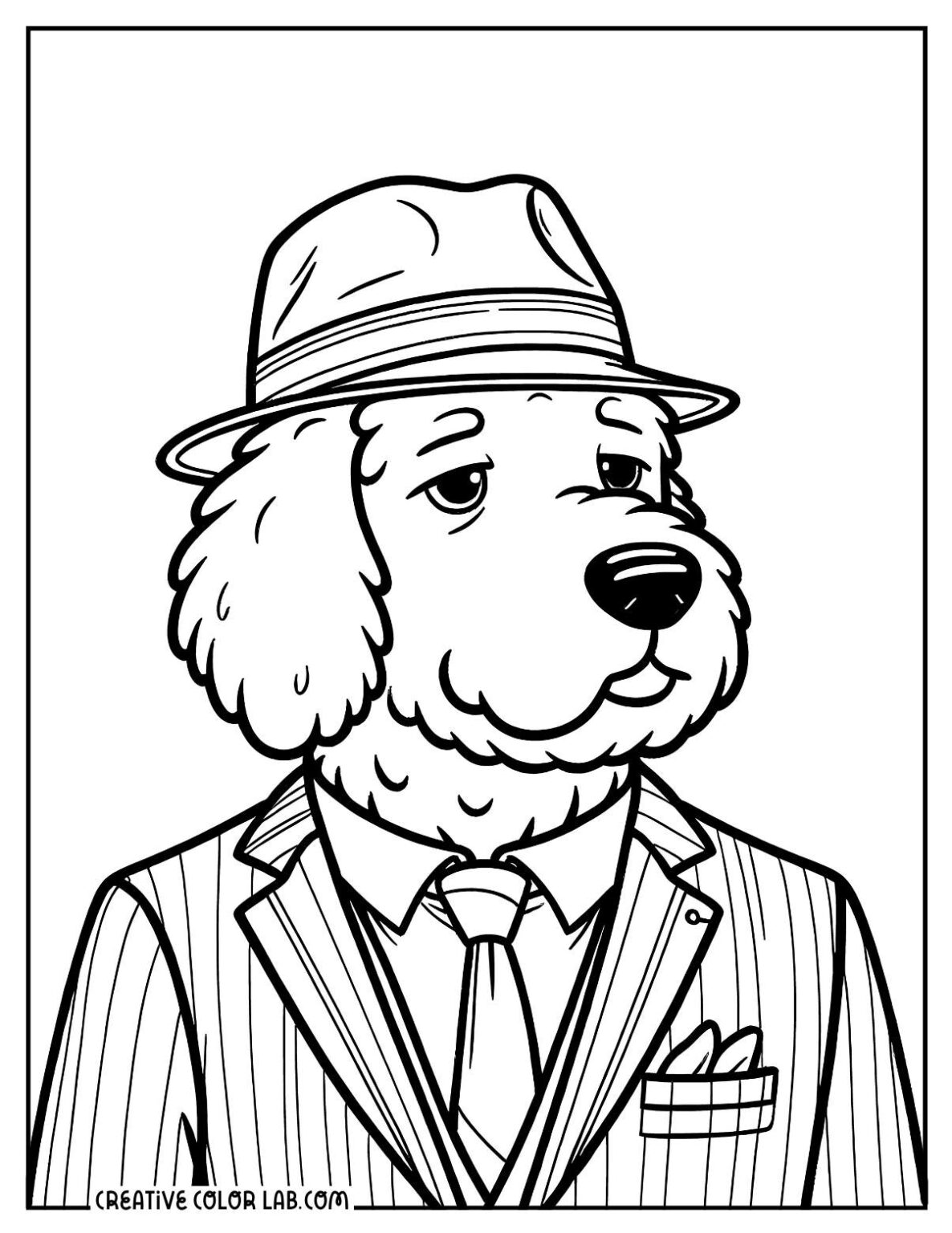 Printable Goldendoodle Coloring Pages | Free PDF Downloads
