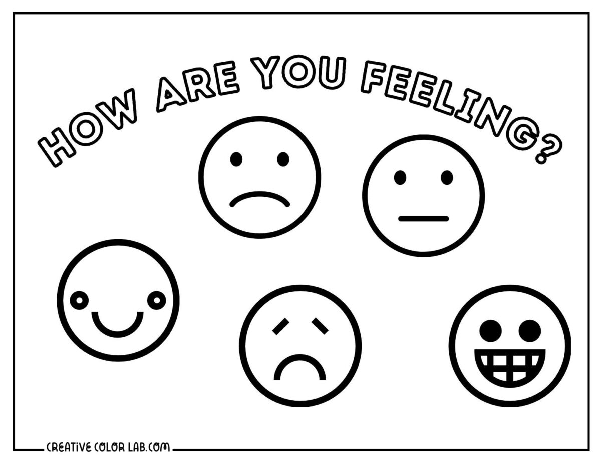Free Feelings Coloring Pages | Emotions Printables