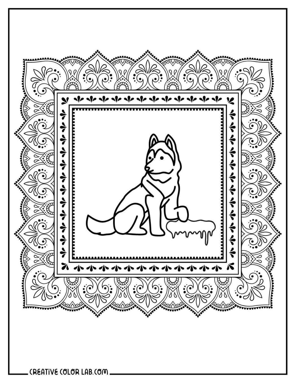 Free Husky Coloring Pages | Printable PDFs