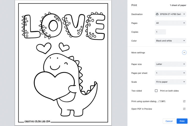 How to Print Coloring Pages From a Computer or Smartphone