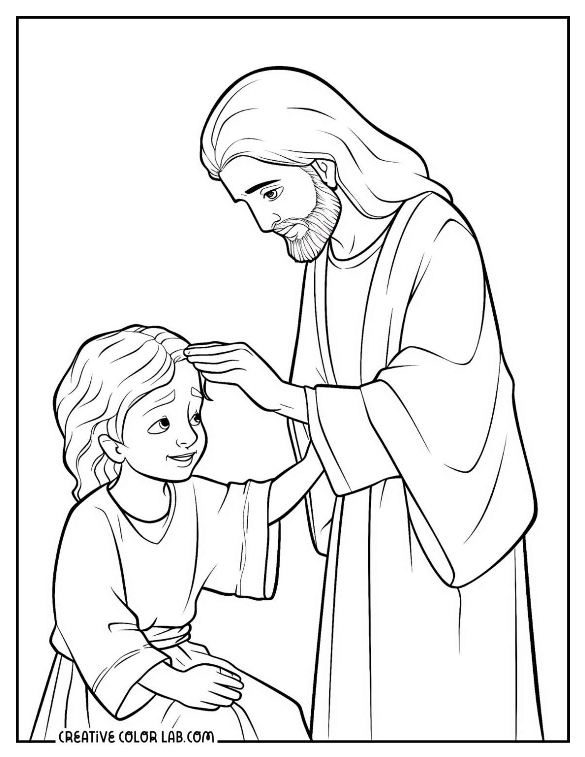 6 Jesus Heals Blind Man Coloring Pages | Free PDF Printables