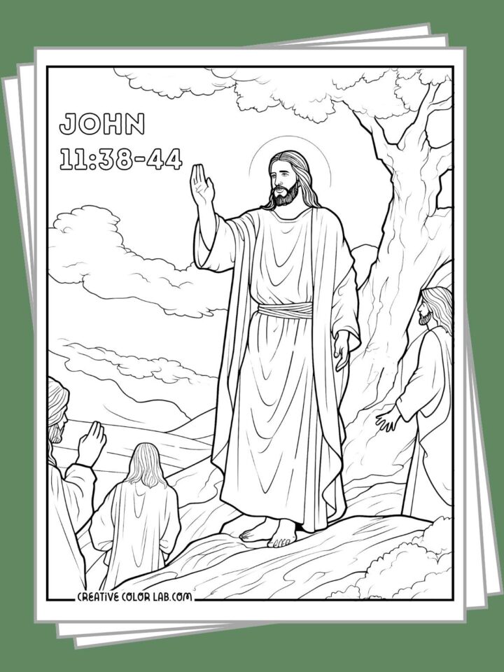 Free Jesus Baptized Coloring Pages | Printable Baptisms PDFs