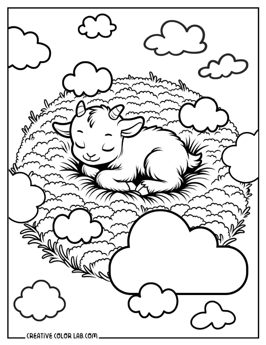 Printable Goat Coloring Pages | Free PDF Downloads