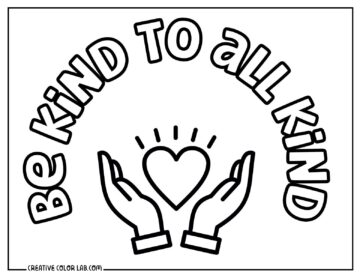 20 Coloring Pages on Kindness | Free PDF Printables