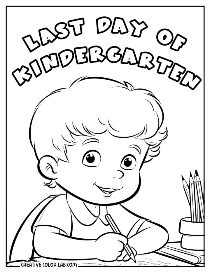11 Last Day of School Coloring Pages Printable PDFs