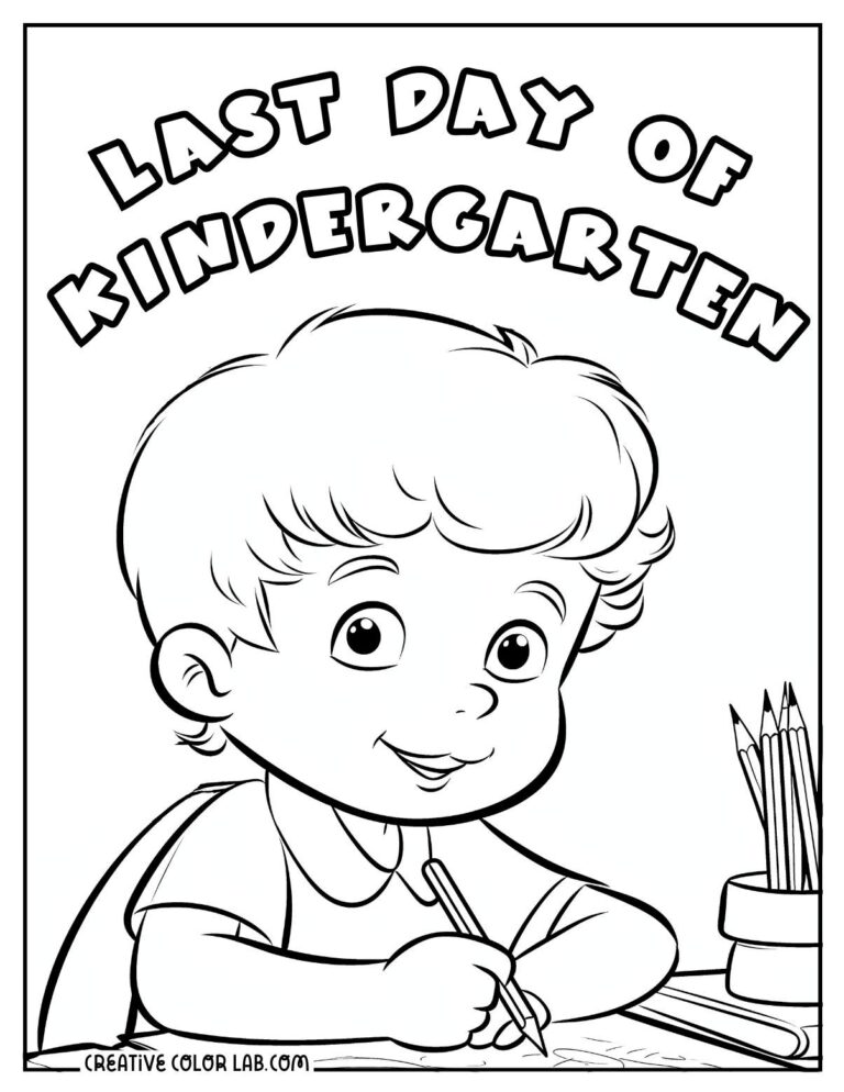 11 Last Day of School Coloring Pages Printable PDFs