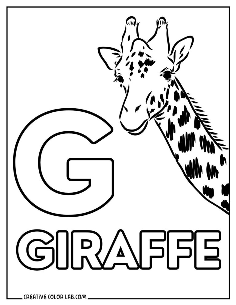 Free Giraffe Coloring Pages | Printable PDFs
