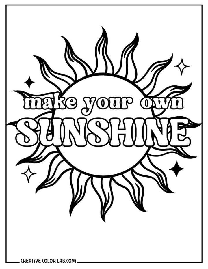 37 Inspirational Quotes Coloring Pages | Positive PDF Printables